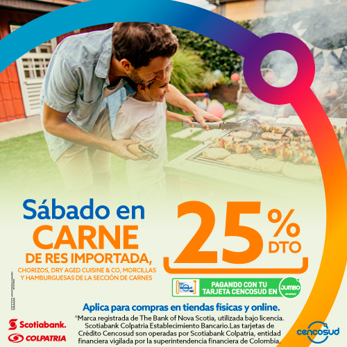 Sábado de carne de res importada y más - Tarjeta Cencosud